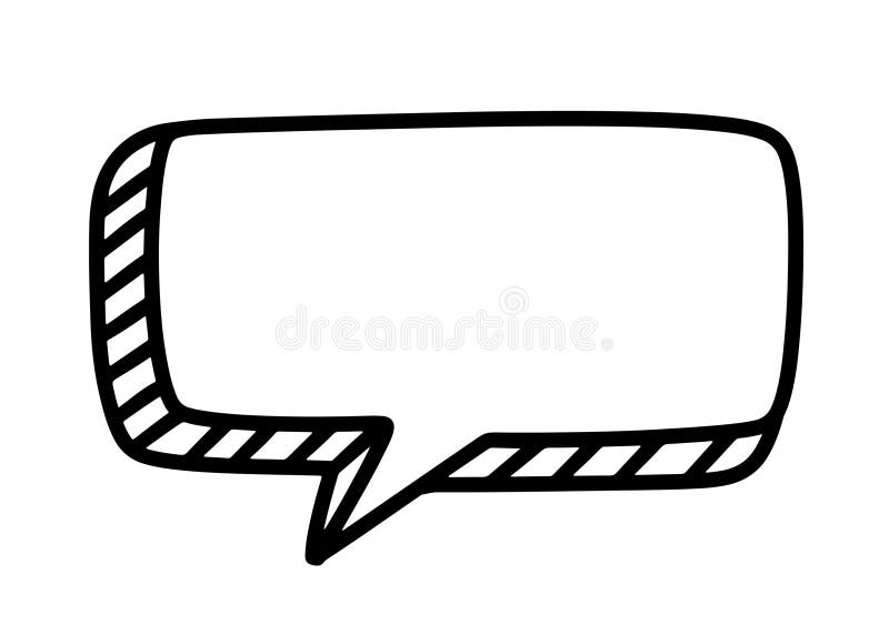 Chat Speech Bubble Message Text Cloud Vector Shape Stock Vector ...