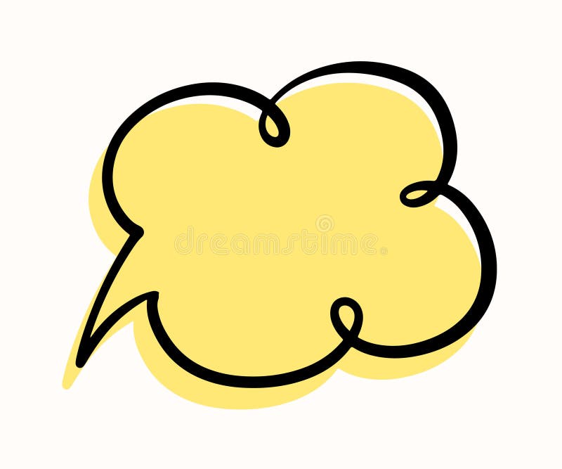 Chat Speech Bubble Message Text Cloud Vector Shape Stock Vector ...