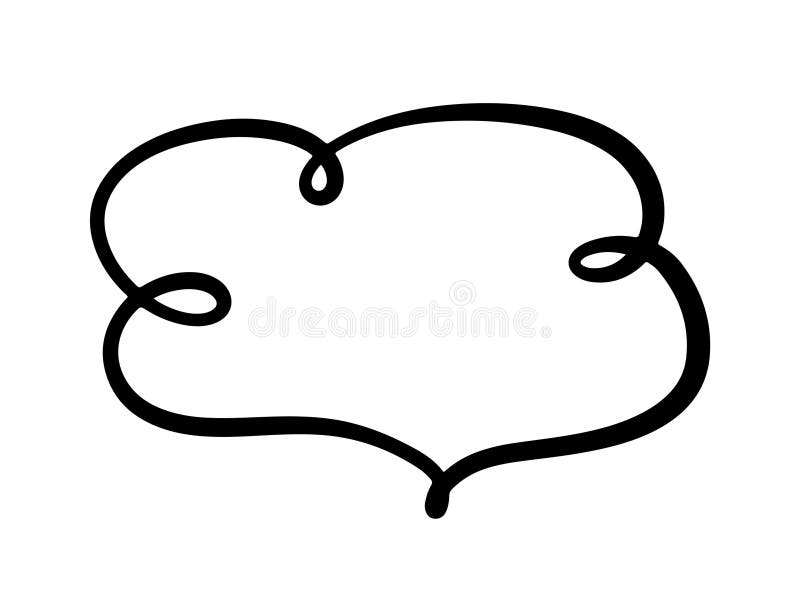 Chat Speech Bubble Message Text Cloud Vector Shape Stock Vector ...