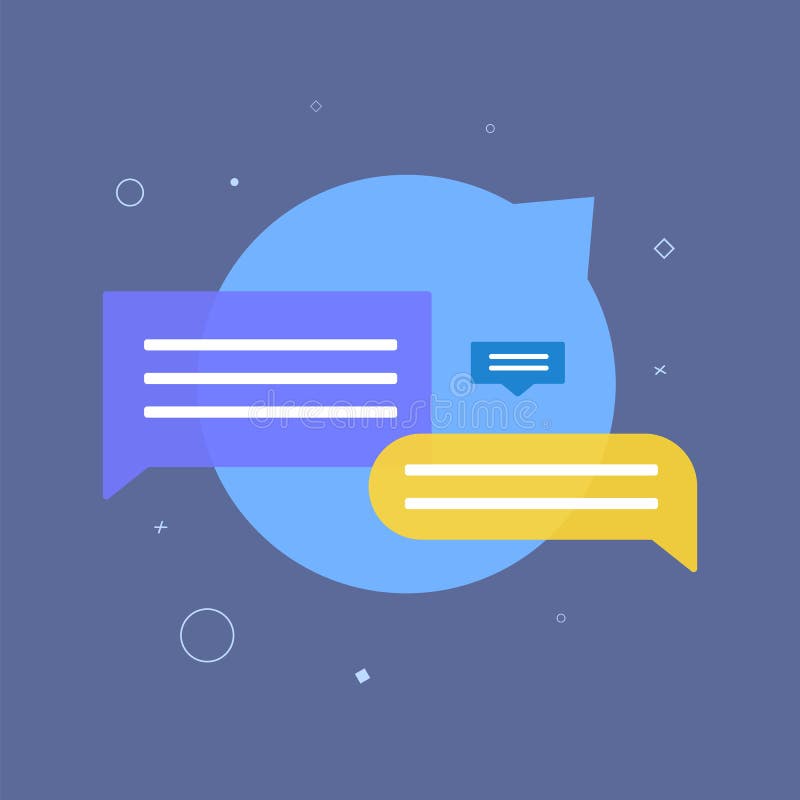 Chat Speech Bubble Notification for New Messages. SMS Text Notification ...