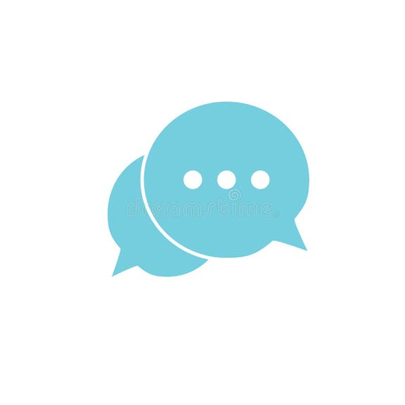 Chat Icon. Speech Bubbles Icon. Message Sign. Vector Illustration, Flat Design. Stock Vector ...