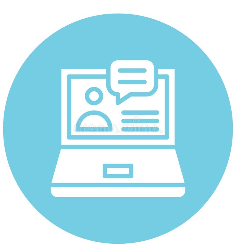 Chat Support Isolated Vector Icon that Can Be Easily Modified or Edited ...