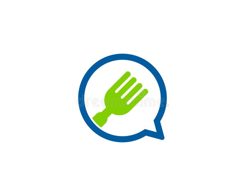 Food Chat Icon Logo Design Element Stock Vector - Illustration of ...