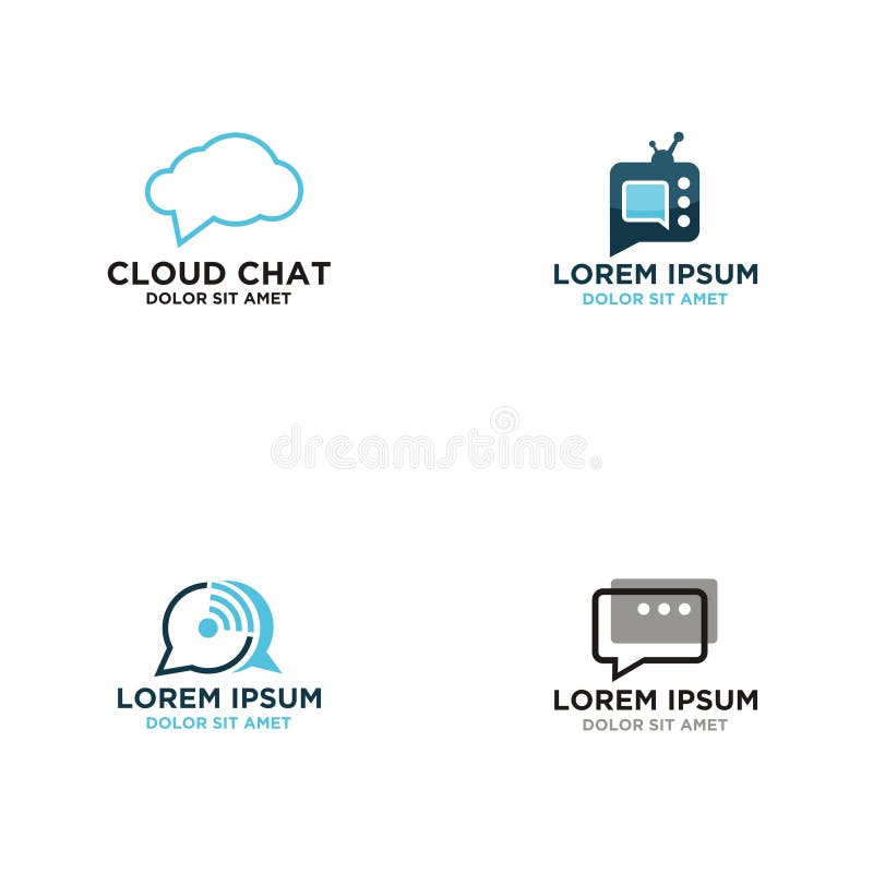 Chat talk logo inspiration stock vector. Illustration of bubble - 121689053
