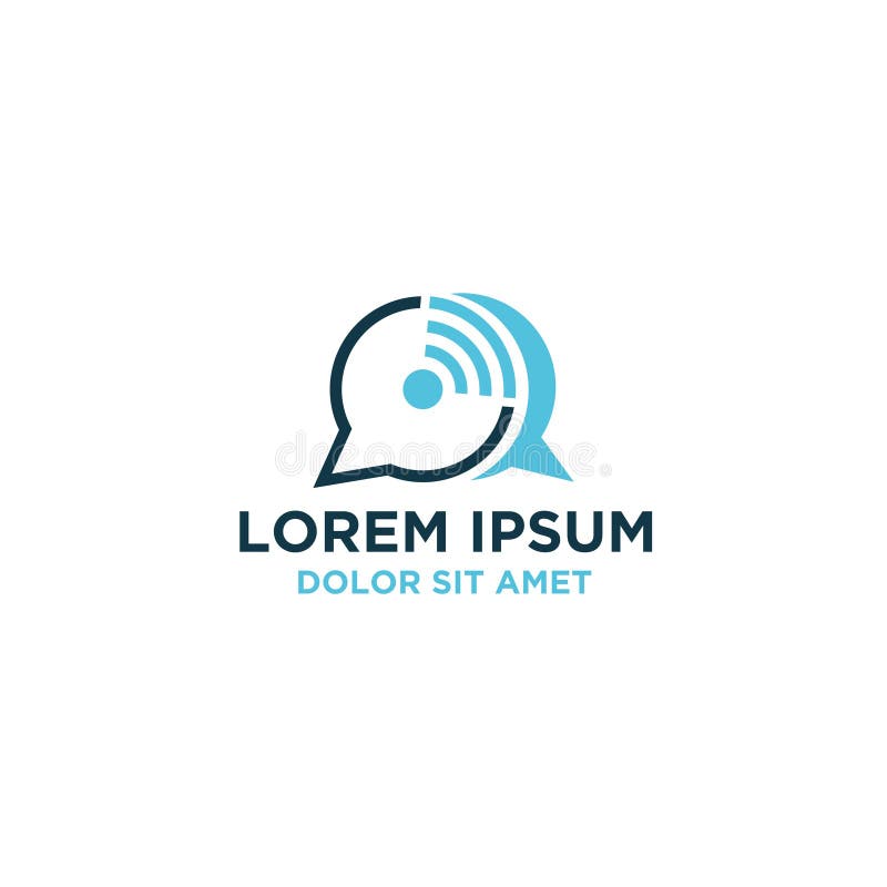 Chat talk logo inspiration stock vector. Illustration of bubble - 121689053