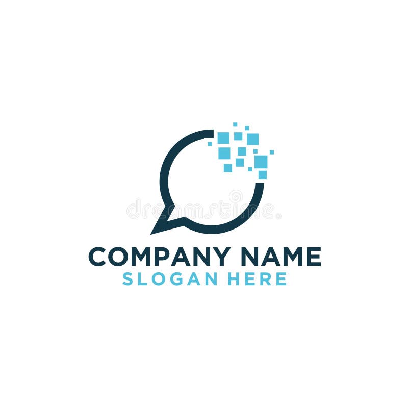Chat talk logo inspiration stock vector. Illustration of file - 121689067