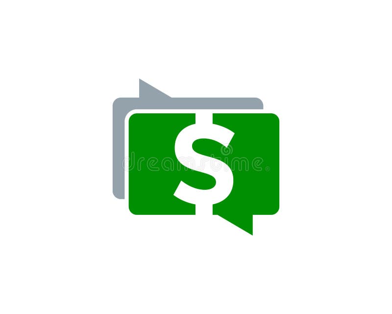 Talk about Money Icon on White Background. Money Talk Sign. Finance ...