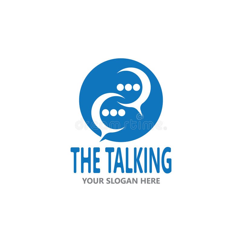Chat Talking Logo and Symbol Vector Template Stock Illustration ...