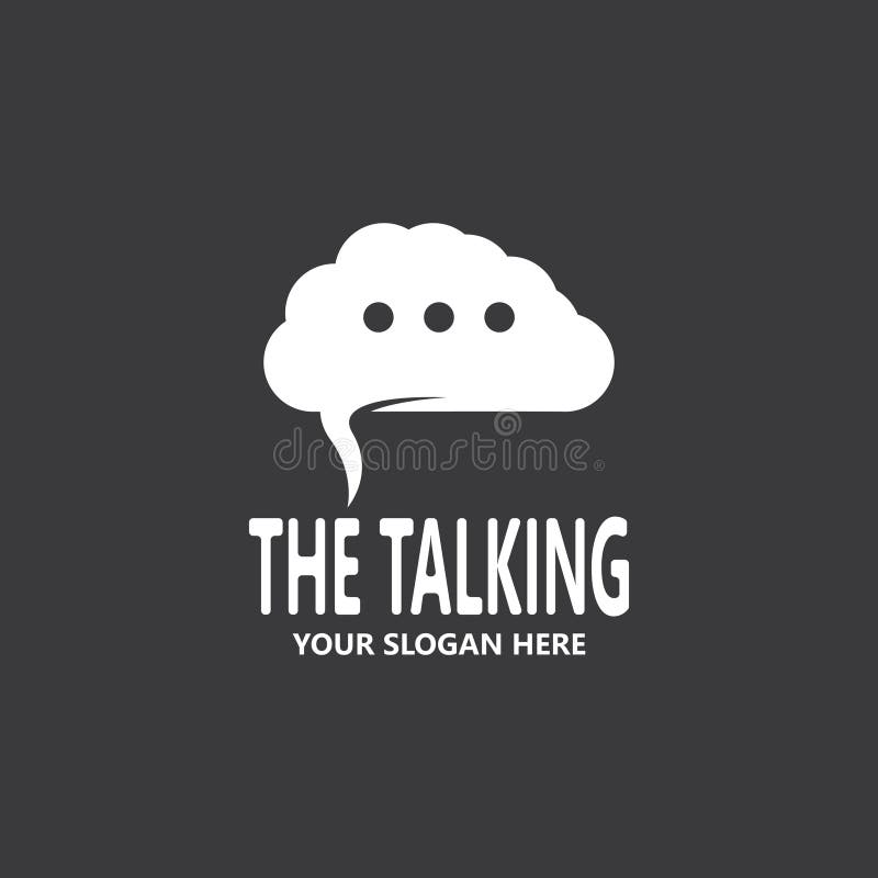Chat Talking Logo and Symbol Vector Template Stock Illustration ...