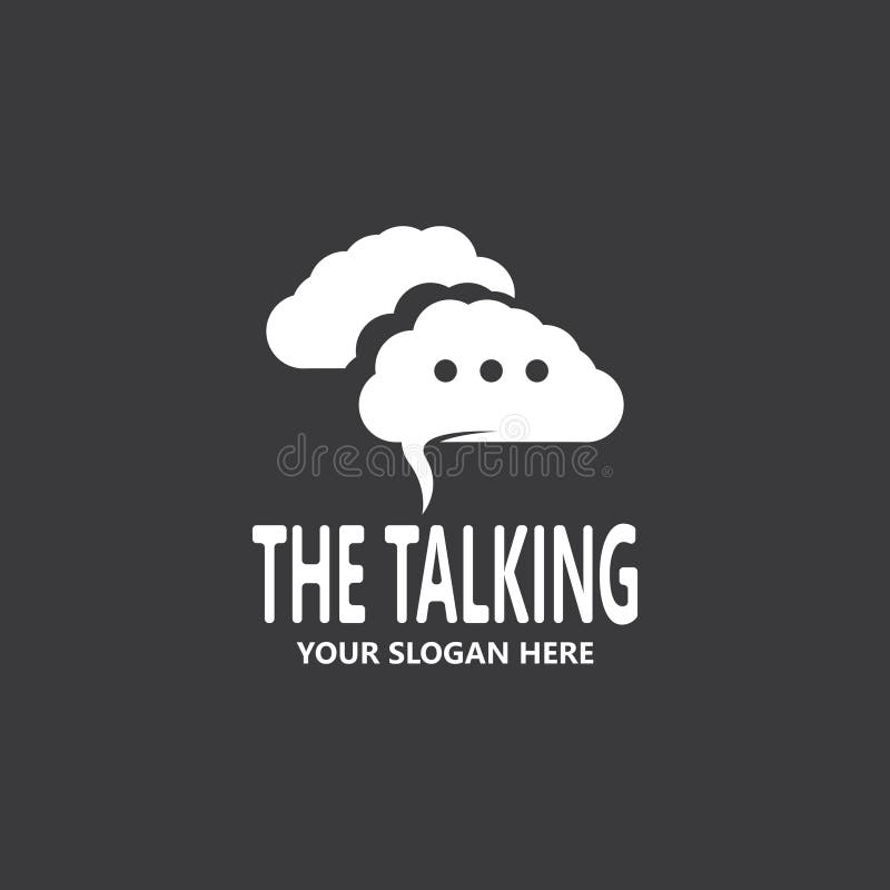 Chat Talking Logo and Symbol Vector Template Stock Illustration ...