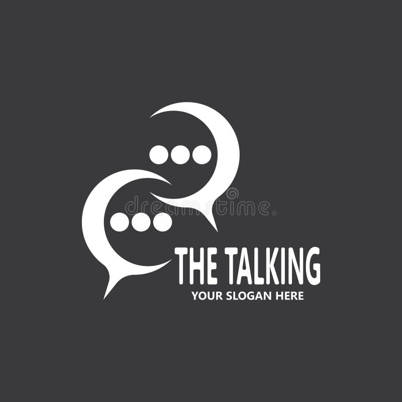 Chat Talking Logo and Symbol Vector Template Stock Illustration ...