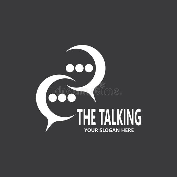 Chat Talking Logo and Symbol Vector Template Stock Illustration ...