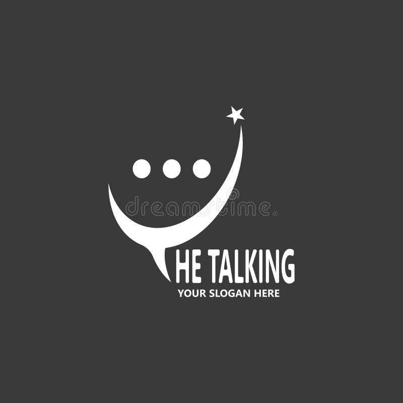Chat Talking Logo and Symbol Vector Template Stock Illustration ...