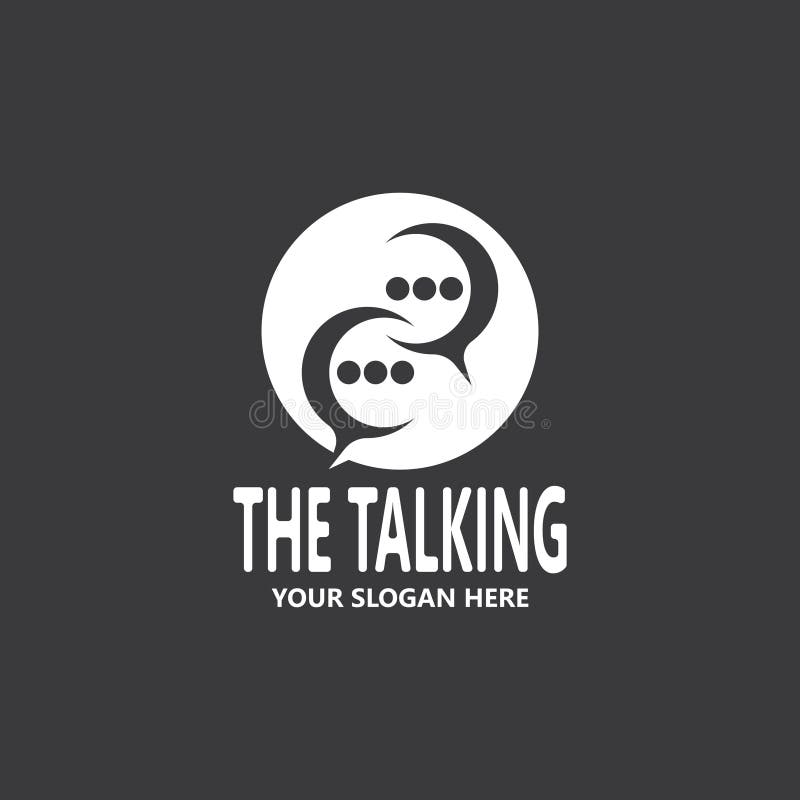 Chat Talking Logo and Symbol Vector Template Stock Illustration ...