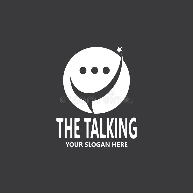Chat Talking Logo and Symbol Vector Template Stock Illustration ...