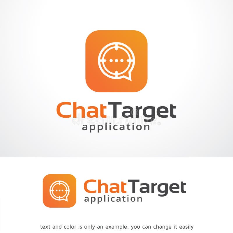 Chat Target Logo Template Design Vector, Emblem, Design Concept ...