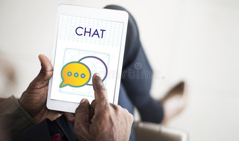 Chat Trends Interact Connection Discussion Concept Stock Photo - Image ...