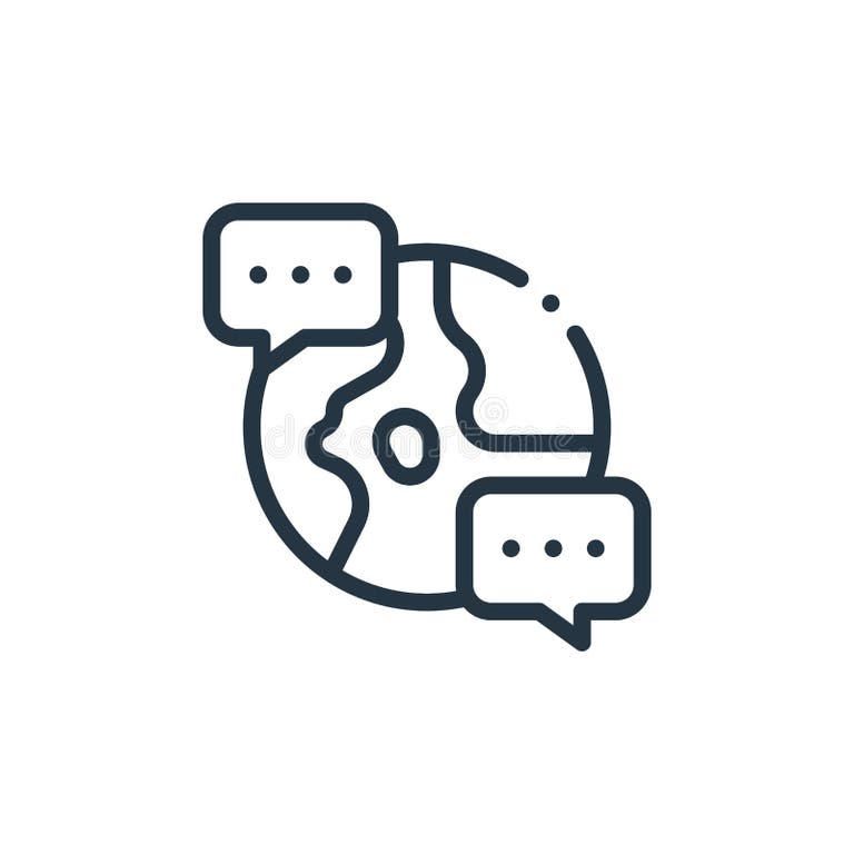 Chat Vector Icon. Chat Editable Stroke. Chat Linear Symbol for Use on ...