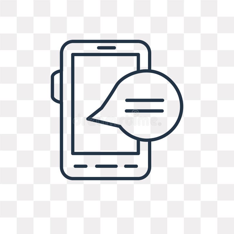 Chat Icon Vector Isolated on White Background, Chat Sign , Linear ...