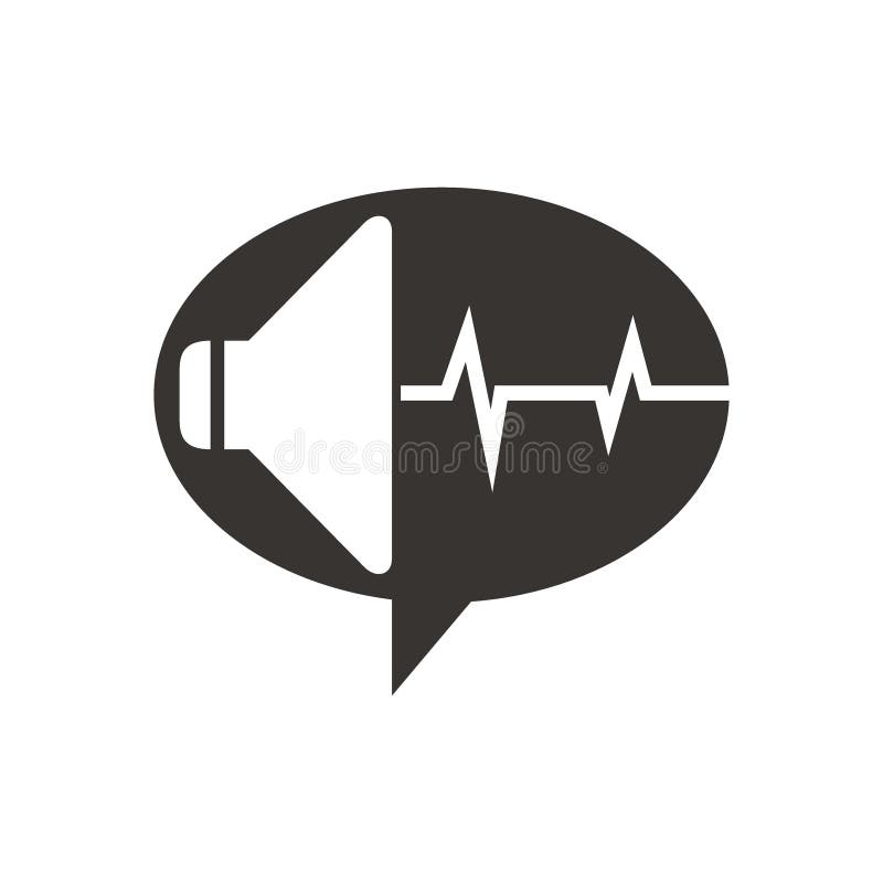 Chat volume stock illustration. Illustration of media - 210351823