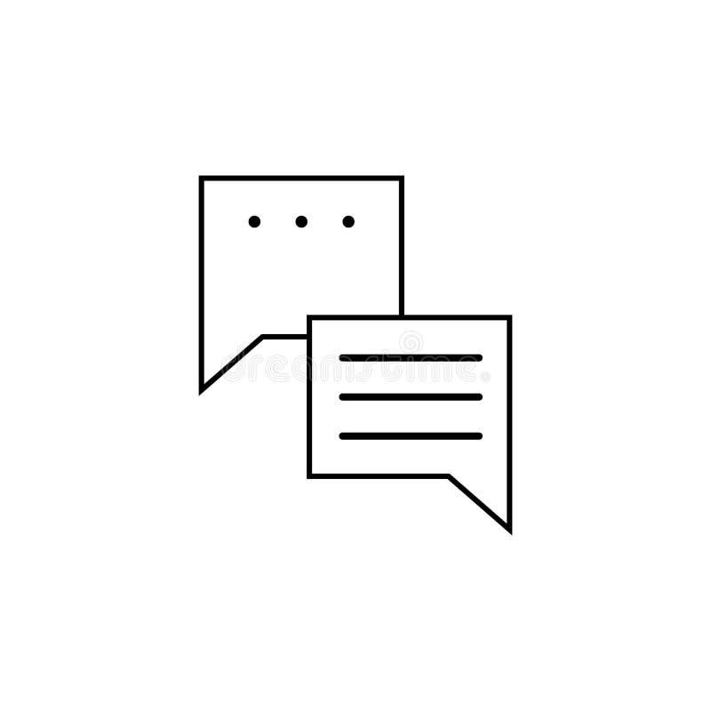 Chat, Writing, Message Icon. Simple Line, Outline Vector of Information ...