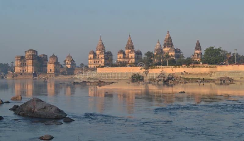 Chatari in orcha stock image. Image of building, heritage - 95004641