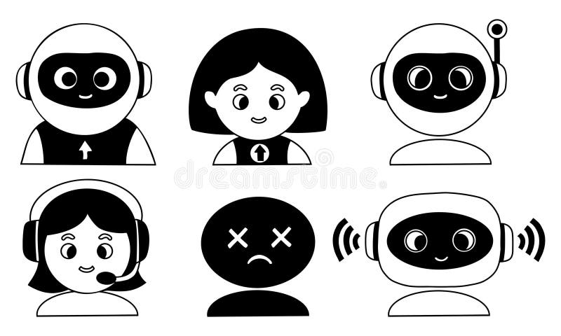 Sad Robot Face Avatar Stock Illustrations – 131 Sad Robot Face Avatar ...