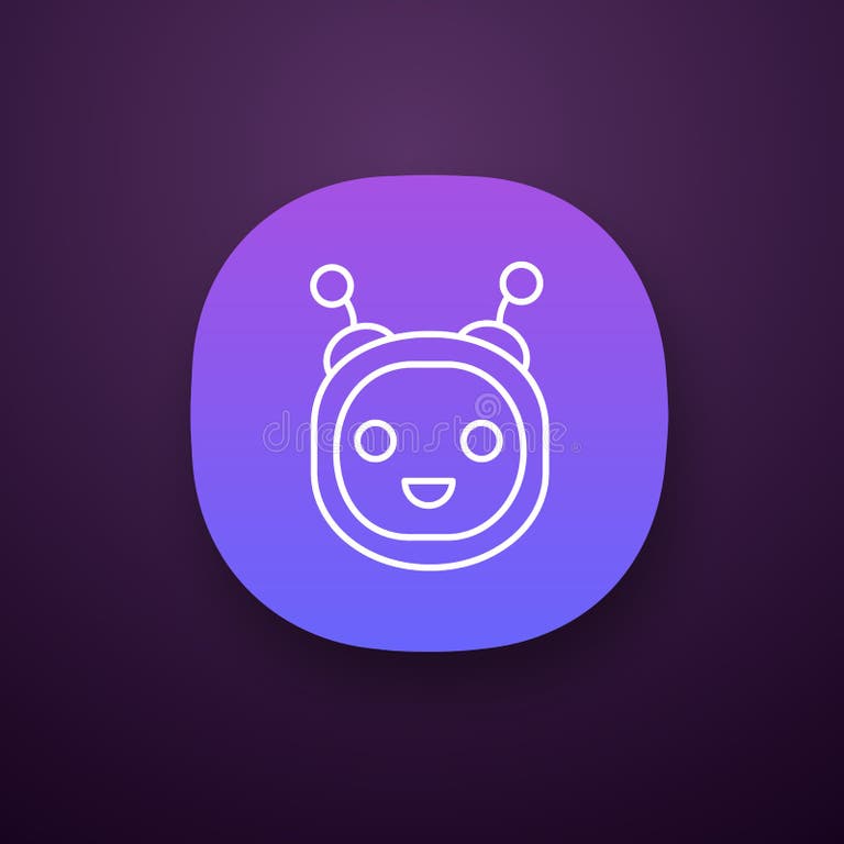 Chatbot app icon stock vector. Illustration of dialog - 175455929