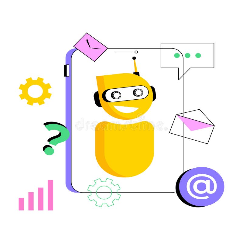 Chatbot Artificial Intelligence Abstract Concept Vector Illustration ...