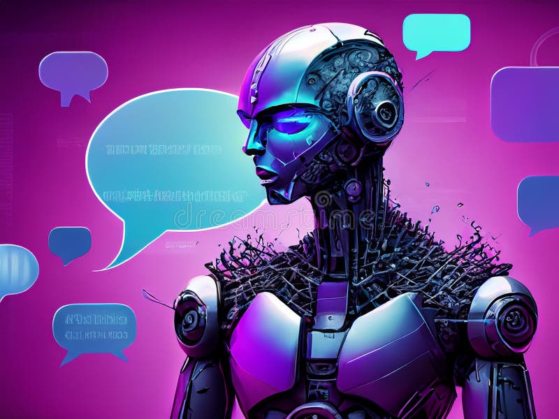 Chatbot Artificial Intelligence Communication Concept Stock ...