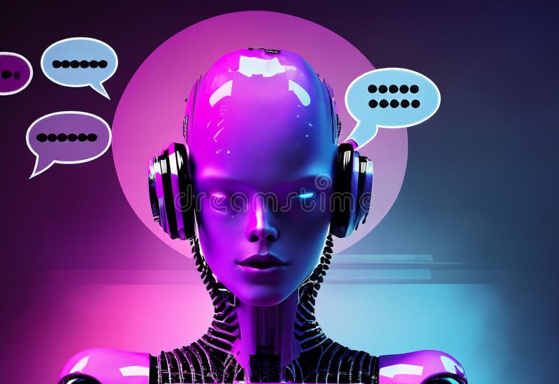 Chatbot Artificial Intelligence Communication Concept Stock ...