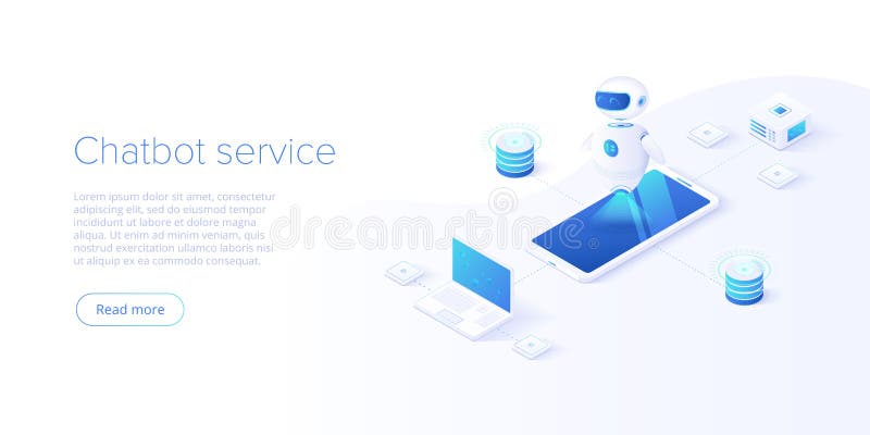 Artificial Intelligence or Neural Network Concept in Isometric Vector ...