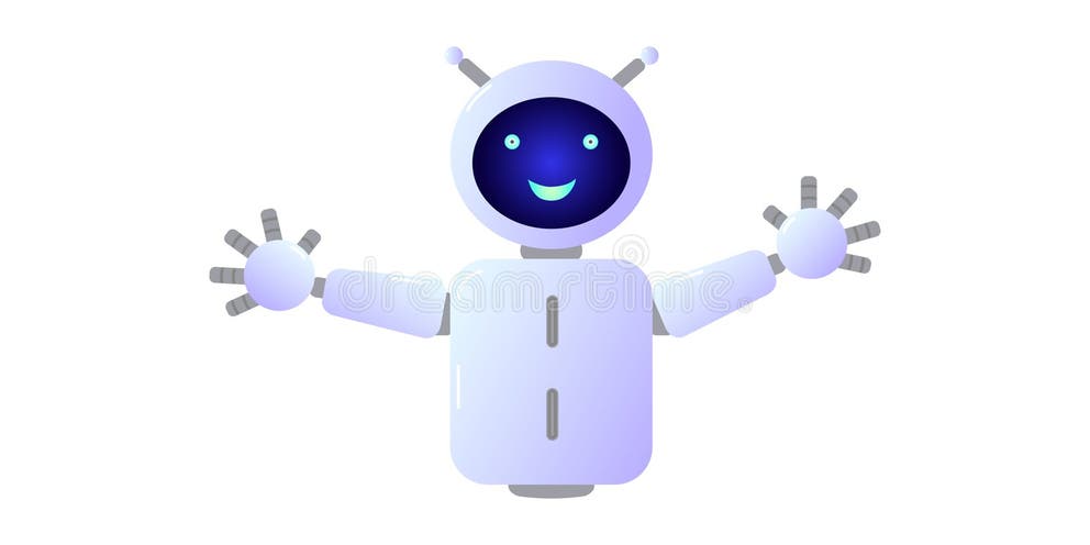 Chatbot Assistant Form Robot With Ai 3d Stock Vector Illustration Of Global Social 305599001