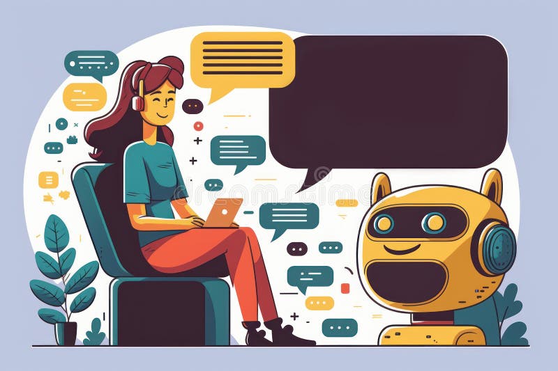 Chatbot Assistant Support for Human Created with Generative AI ...