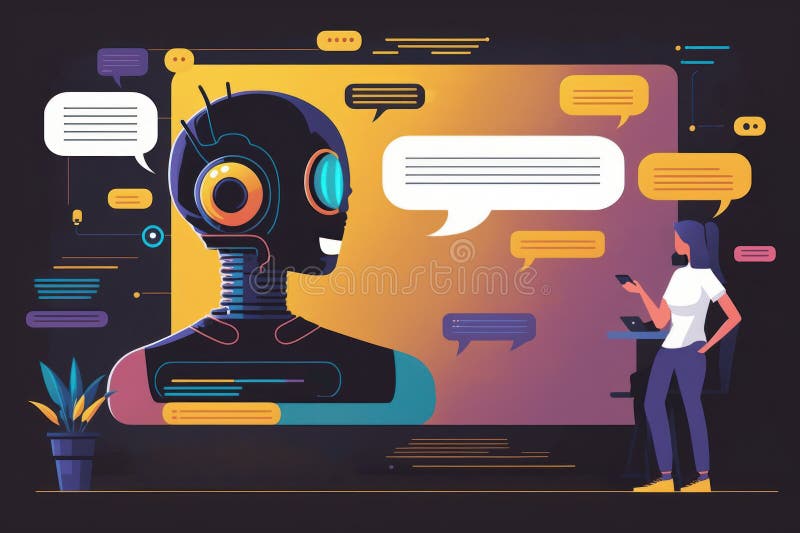 Chatbot Assistant Support for Human Created with Generative AI ...