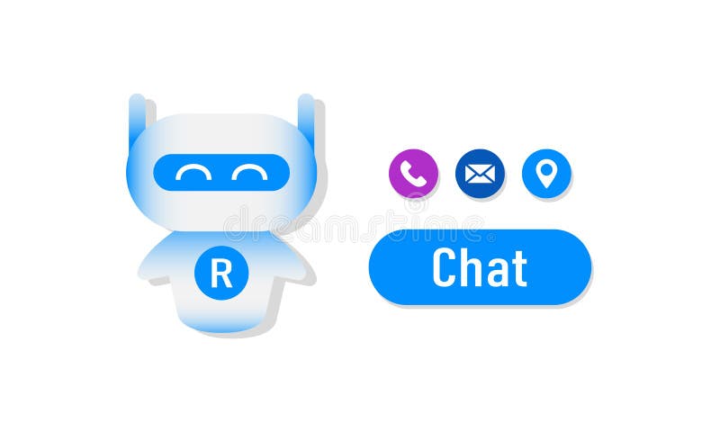 Chatbot Business Concept. Bot Concept in Flat Modern Style. Vector ...
