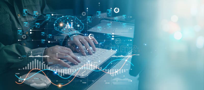 Chatbot Chat Ai Concept Young Business Chatting With Smart Ai Or Artificial Intelligence Using