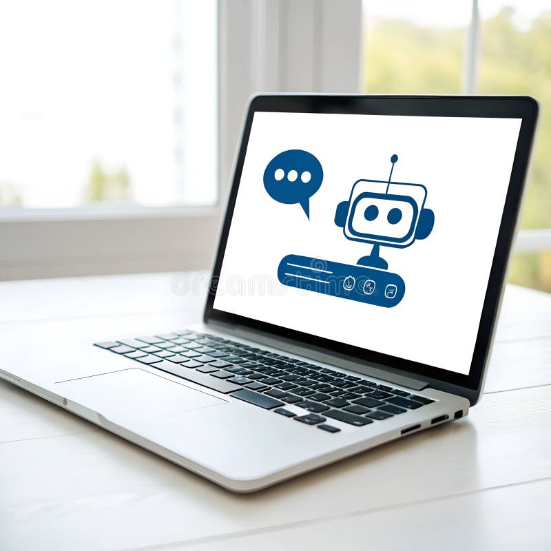 Chatbot Concept stock illustration. Illustration of virtual - 357558700