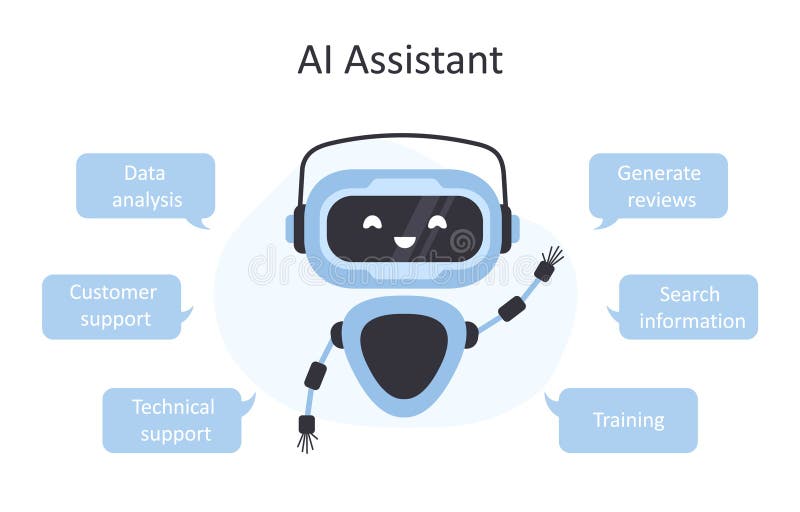 Chatbot Concept. Virtual Robot Opportunities. AI Business Assistant ...