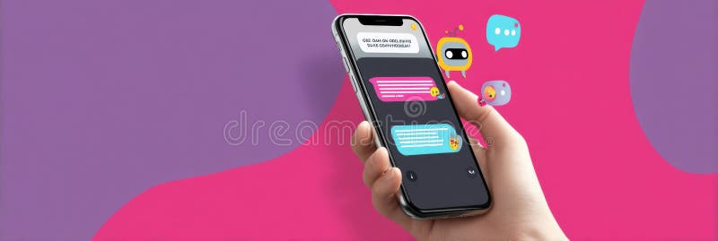 Chatbot Confirms Order Via Phone Using Colorful User Interface Design ...