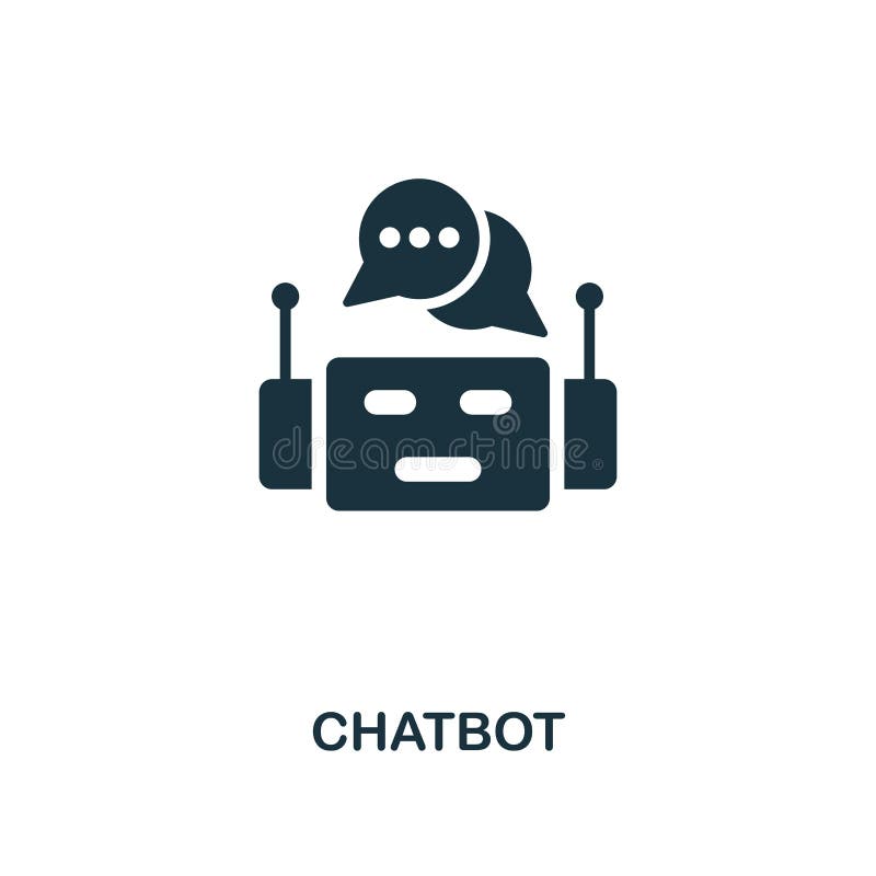 Chatbot Creative Icon. Simple Element Illustration. Chatbot Concept ...