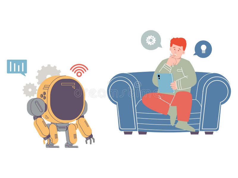 Chatbot Customer Service Talk Bot Robot Artificial Intelligent Cyber ...