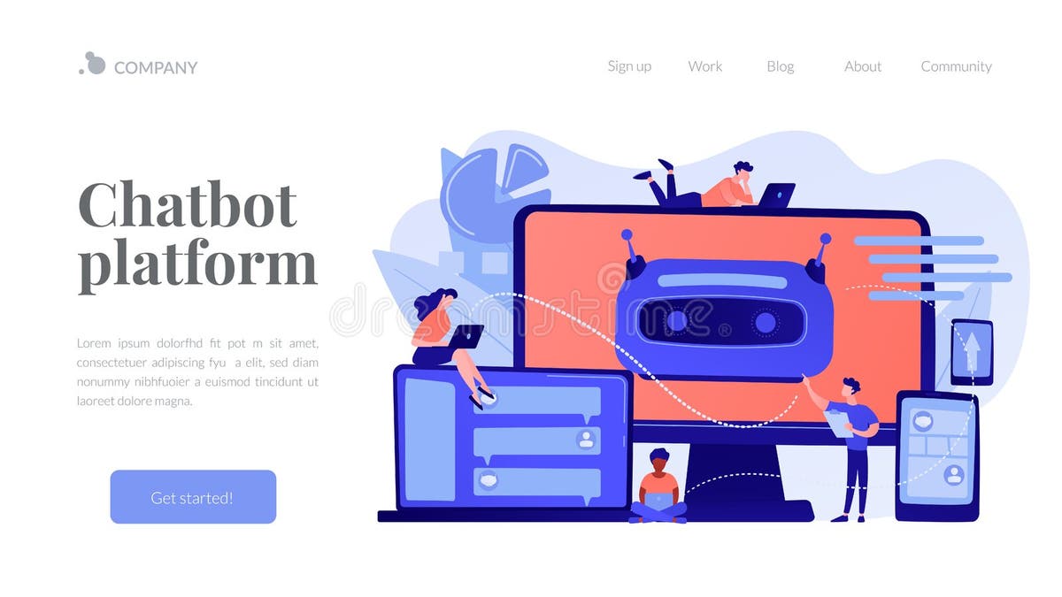 Website Chatbots Stock Illustrations – 51 Website Chatbots Stock ...