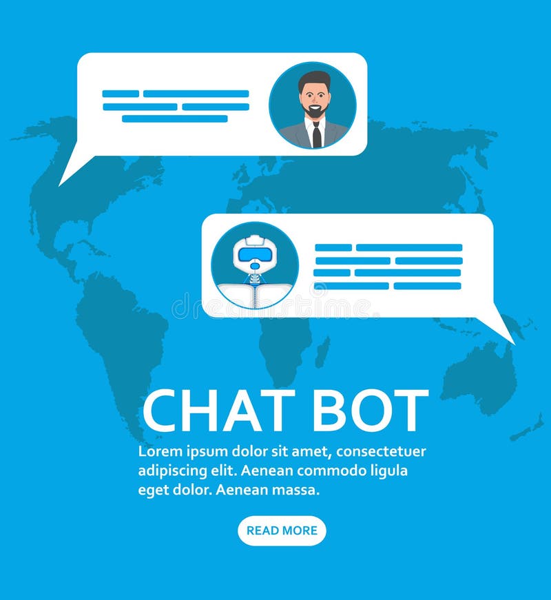 Chatbot and Future Marketing Concept Stock Illustration - Illustration ...