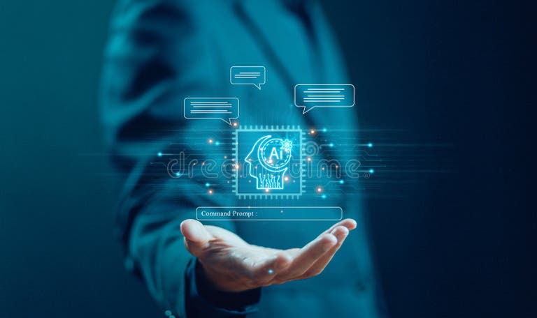 Chatbot Generates the Information Command Prompt. Concept Bot ...