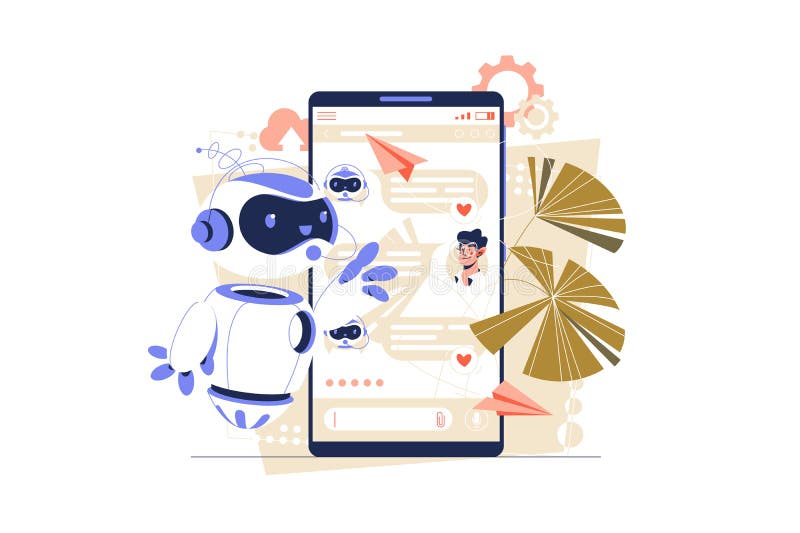 Chatbot Helper Stock Illustrations – 1,378 Chatbot Helper Stock ...