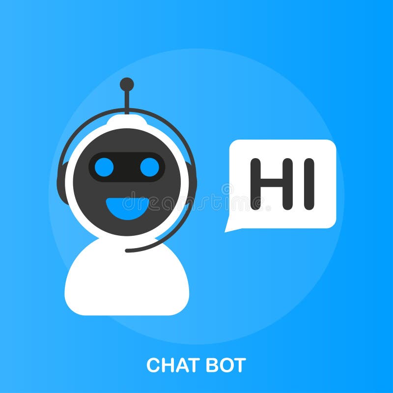 Chatbot Icône Concept Chat Bot Ou Chatterbot. Robot Assistance ...