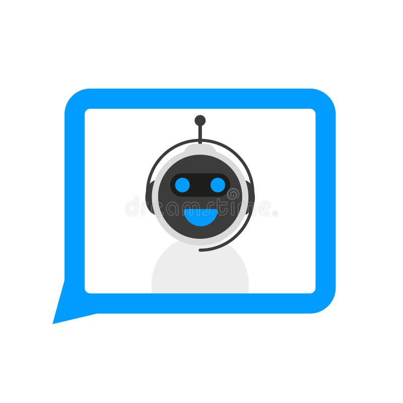 Chatbot Icon Concept, Chat Bot or Chatterbot. Robot Virtual Assistance ...