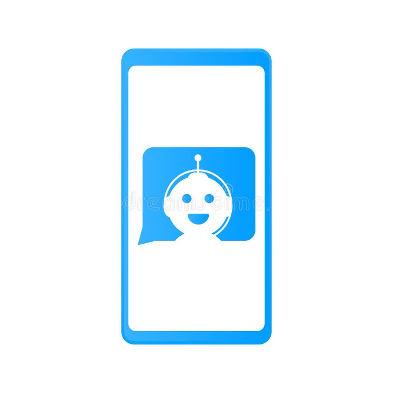 Chatbot Icon Concept, Chat Bot or Chatterbot. Robot Virtual Assistance ...