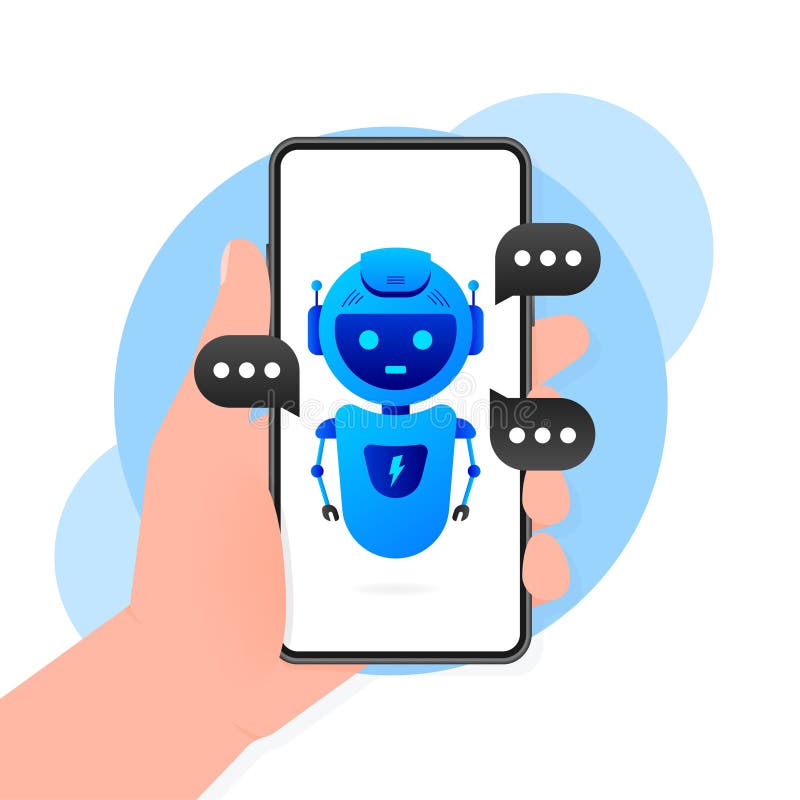 Chatbot Icon Concept, Chat Bot or Chatterbot. Robot Virtual Assistance ...